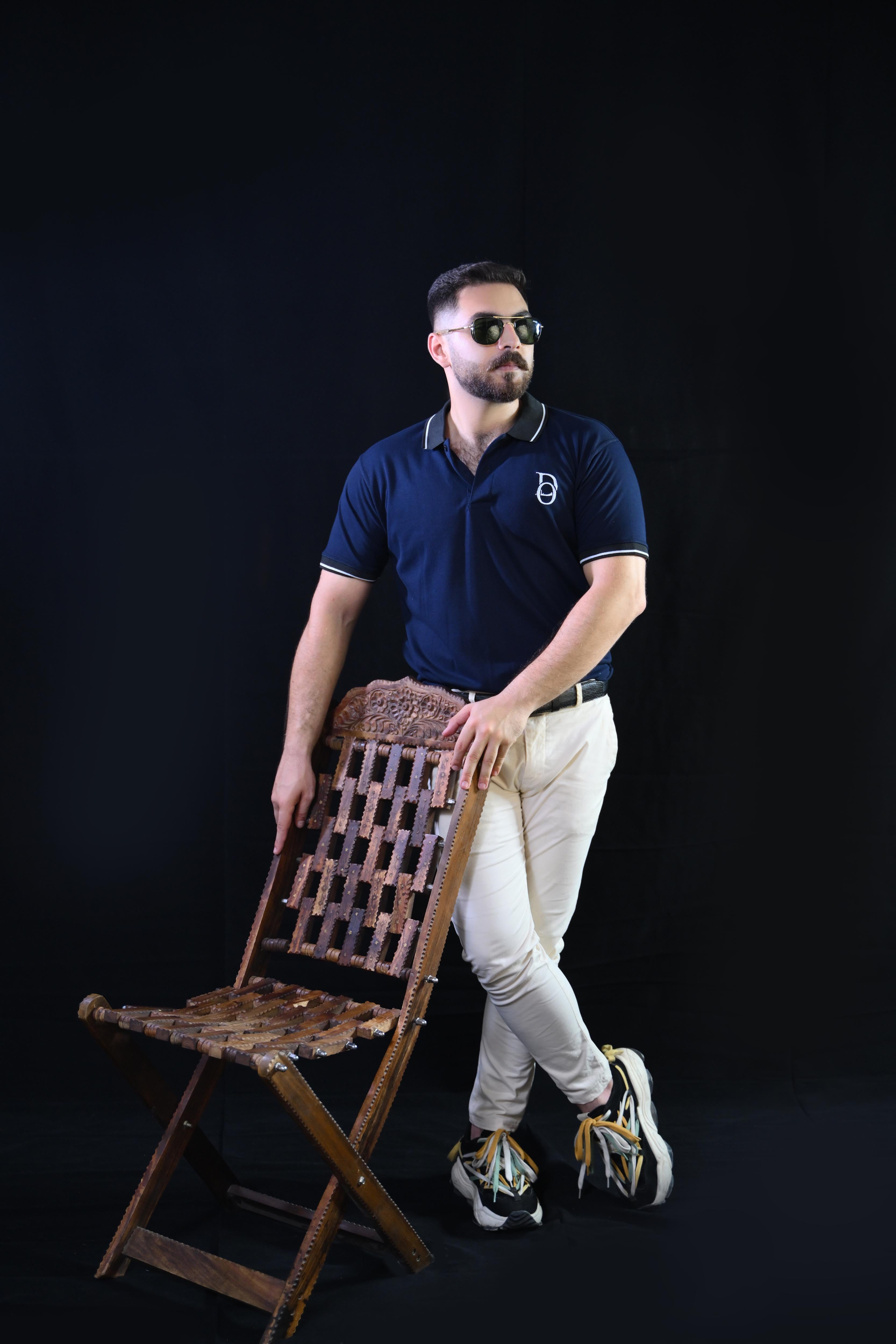 Classic Polo Shirt – Navy Blue – Dropouts